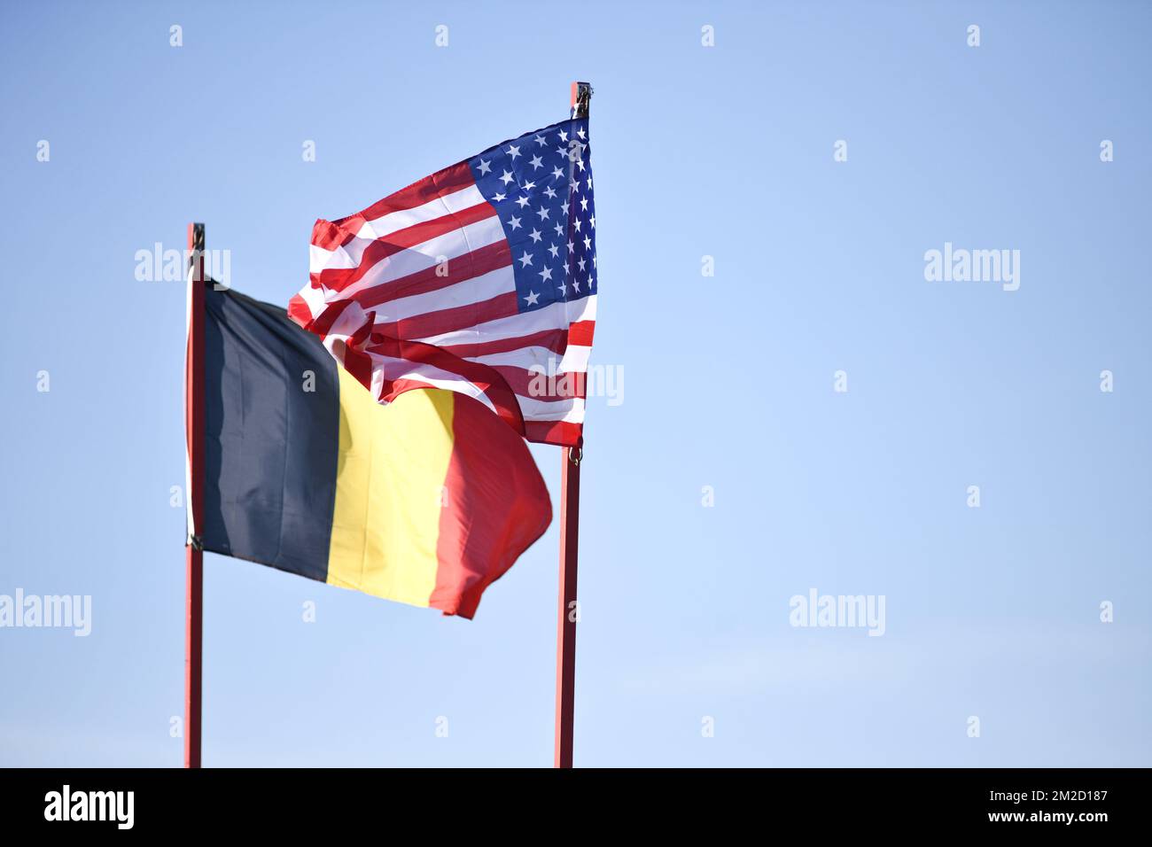 belgian and americain flag | Drapeaux belge et americain 10/02/2018 ...