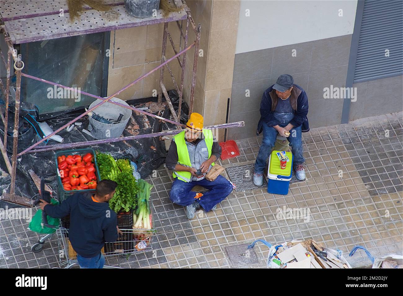 Building work | Travail du bâtiment 12/02/2018 Stock Photo - Alamy
