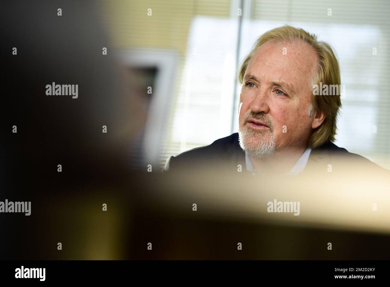 Telenet CEO John Porter pictured during a press conference on the 2017 ...