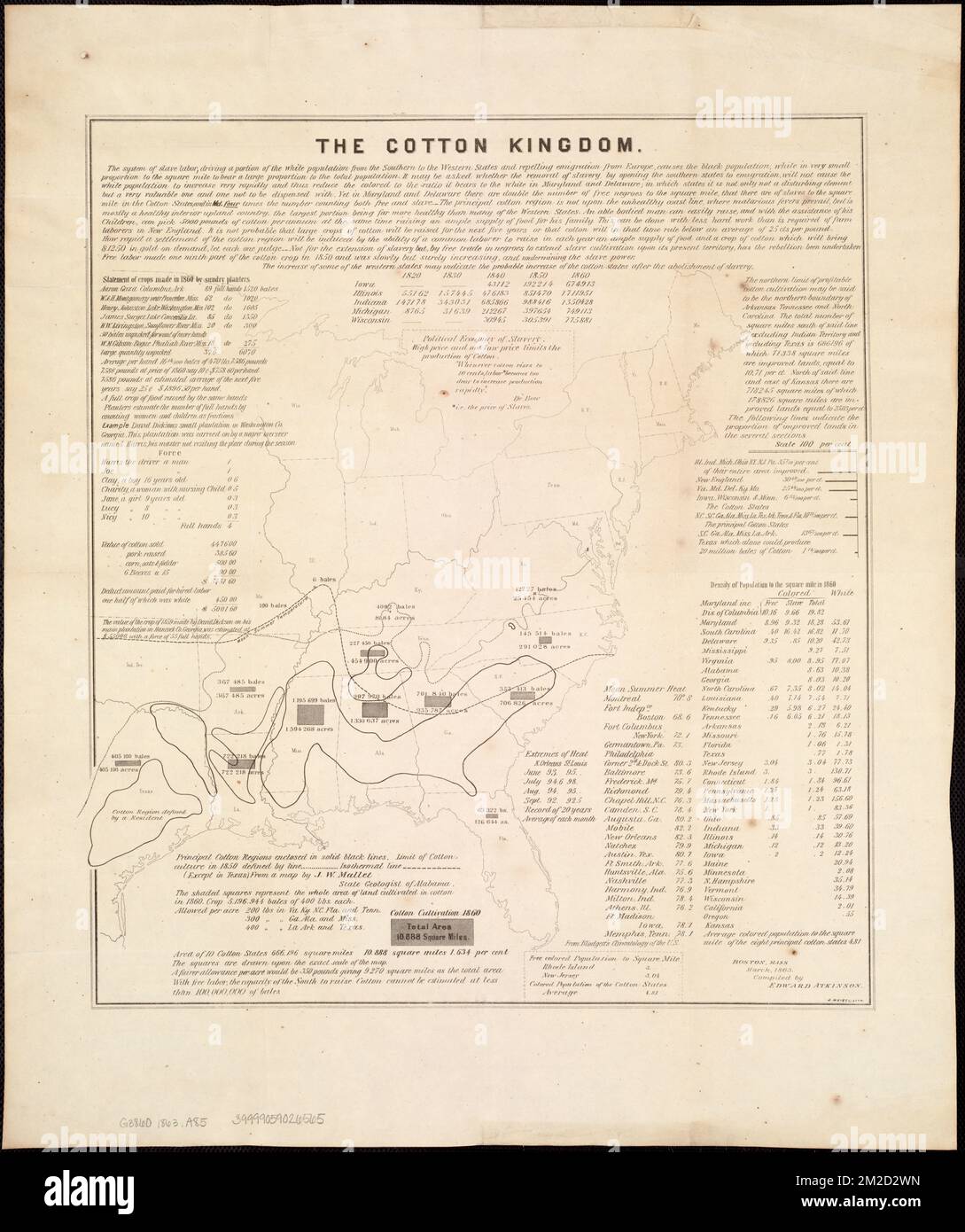 The cotton kingdom , Cotton trade, Southern States, Slavery, Southern ...