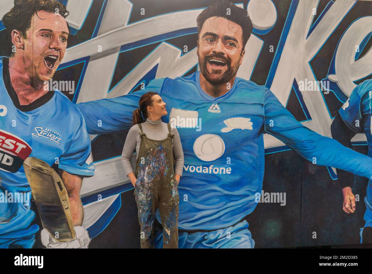 Adelaide, Australia. 14 December 2022. Artist Marieka Hambelton ...