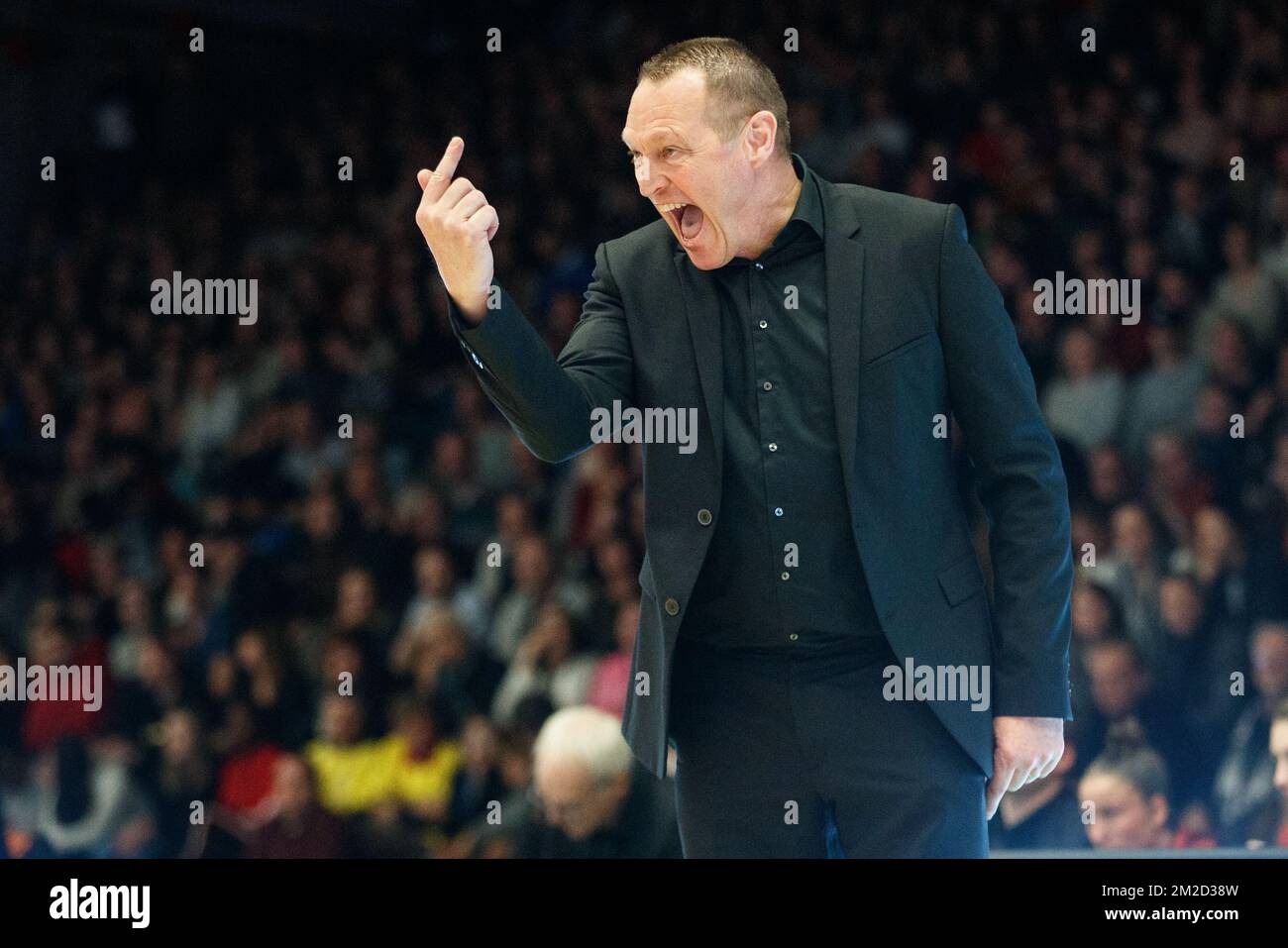 Belgian Cats head coach Philip Mestdagh pictured during the Euro 2019 ...