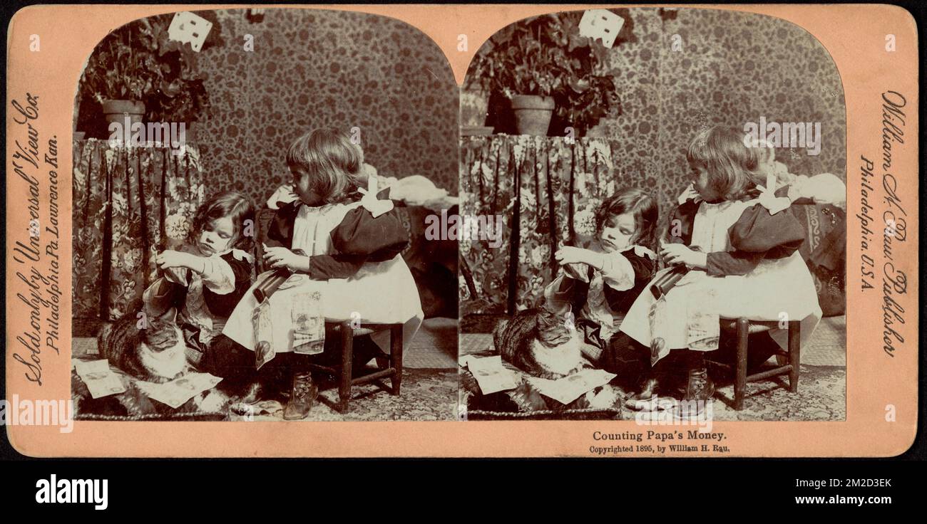 Counting papa's money , Play Recreation, Money, Children, Pets, Cats ...