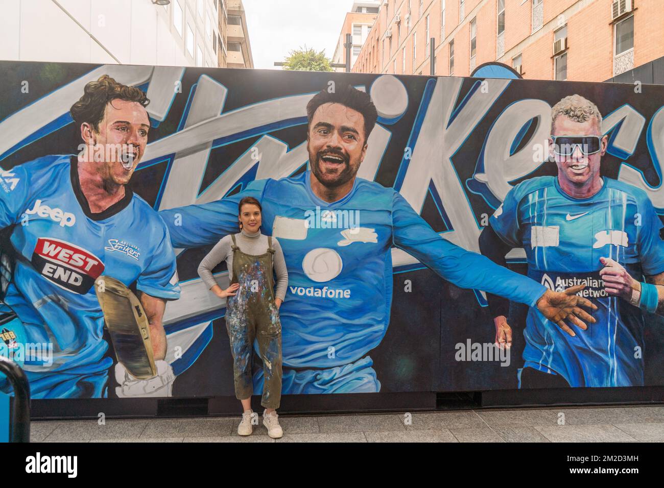 Adelaide, Australia. 14 December 2022. Artist Marieka Hambelton ...
