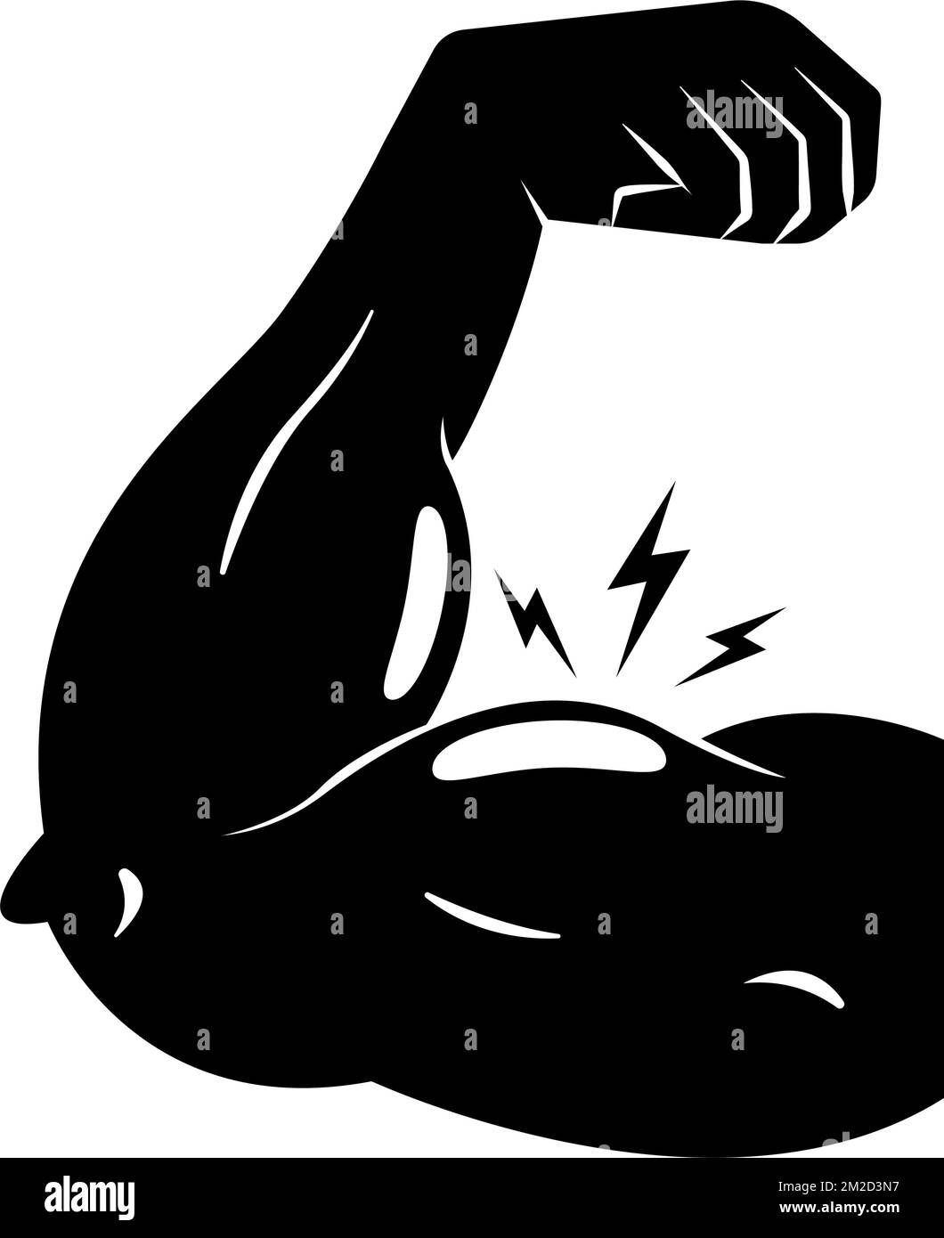 strong hand silhouette style icon Stock Vector Image & Art - Alamy