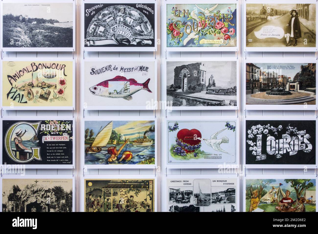 Collection of vintage postcards of the early 20th century showing ...