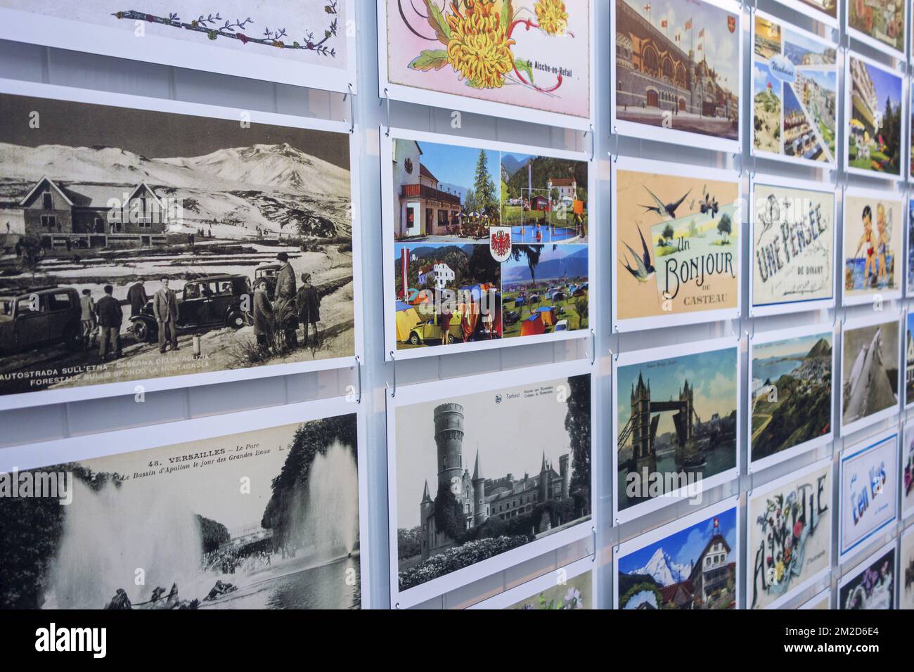 Collection of international vintage postcards of the early 20th century ...