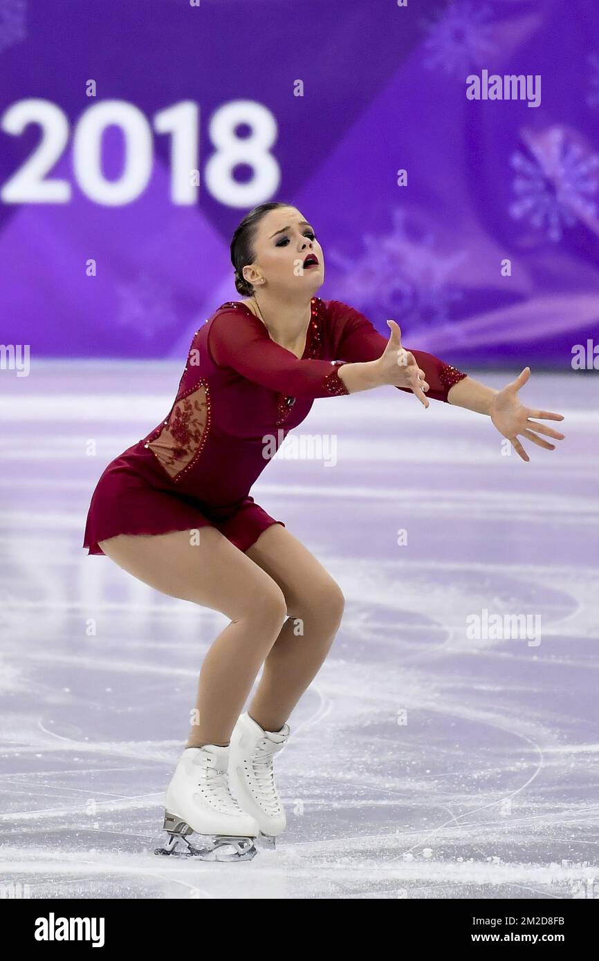 Belgian figure skater Loena Hendrickx pictured in action during the ...