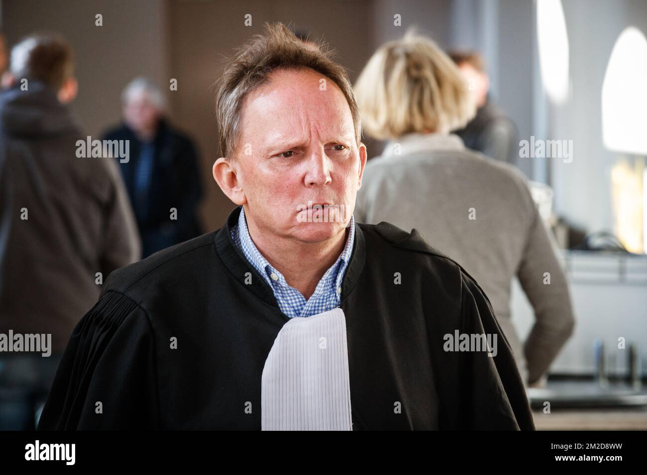 Lawyer Johan Platteau, defending Andre Gyselbrecht pictured during a ...