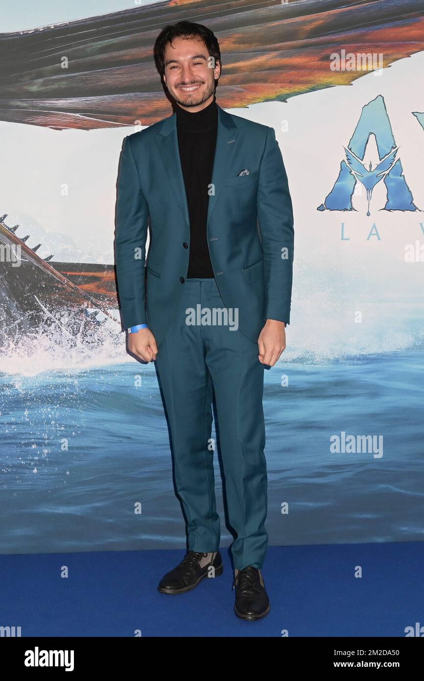 Andrea Dianetti attends the blu carpet of the movie "Avatar La via dell ...