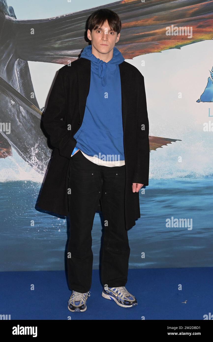 Samuele Barbetta attends the blu carpet of the movie "Avatar La via ...