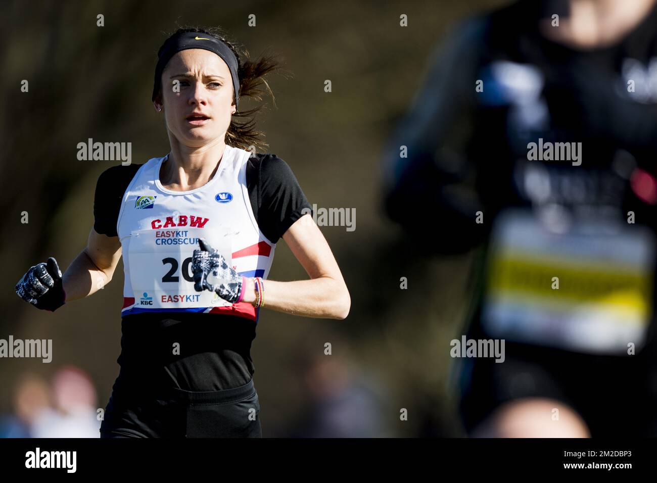 Stephanie Barnes pictured in action during the women's race at the ...