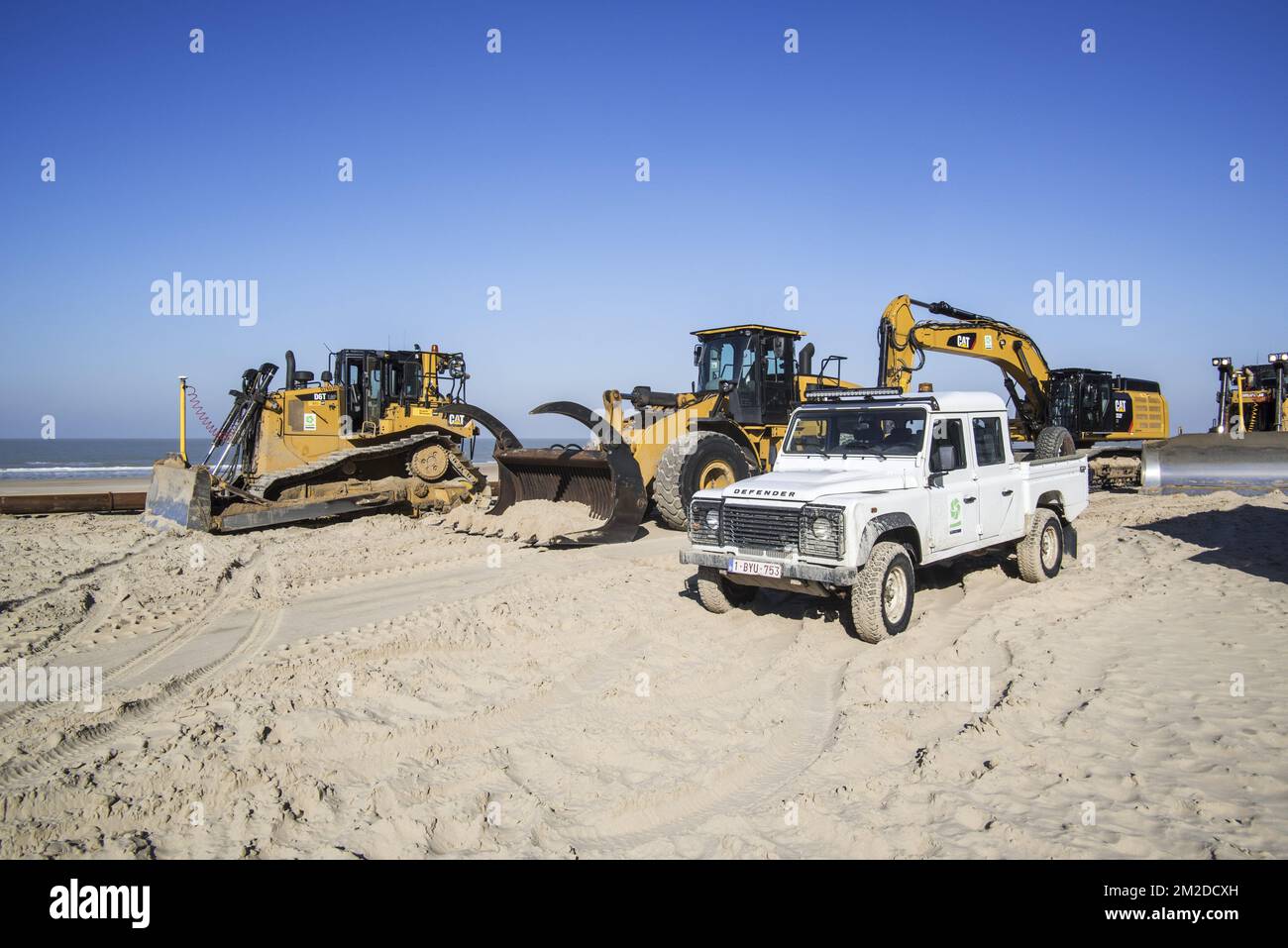 Sand replenishment / beach nourishment by Dredging International / DEME ...