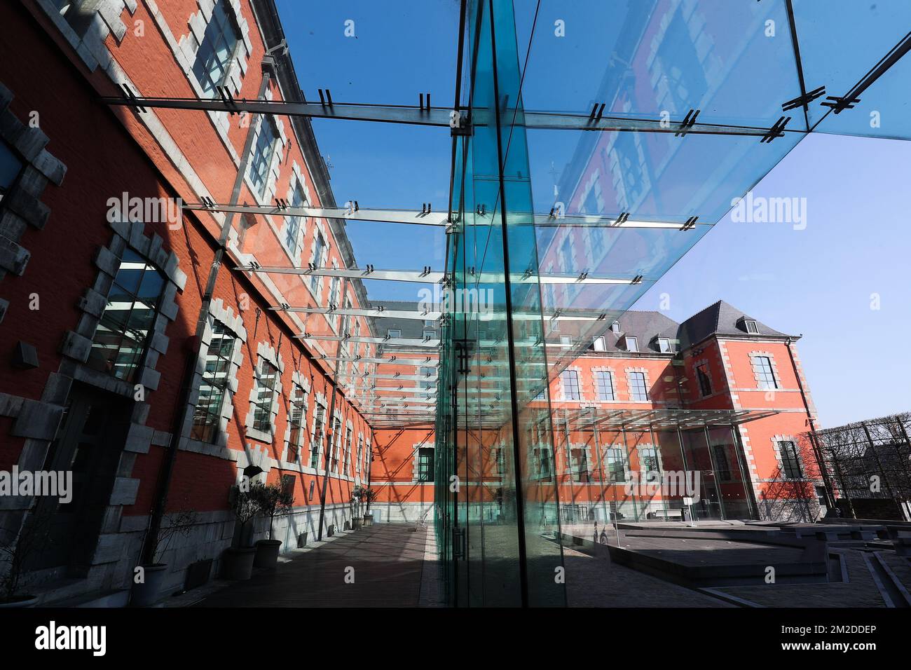 Illustration picture shows the Walloon Parliament building ahead of a ...