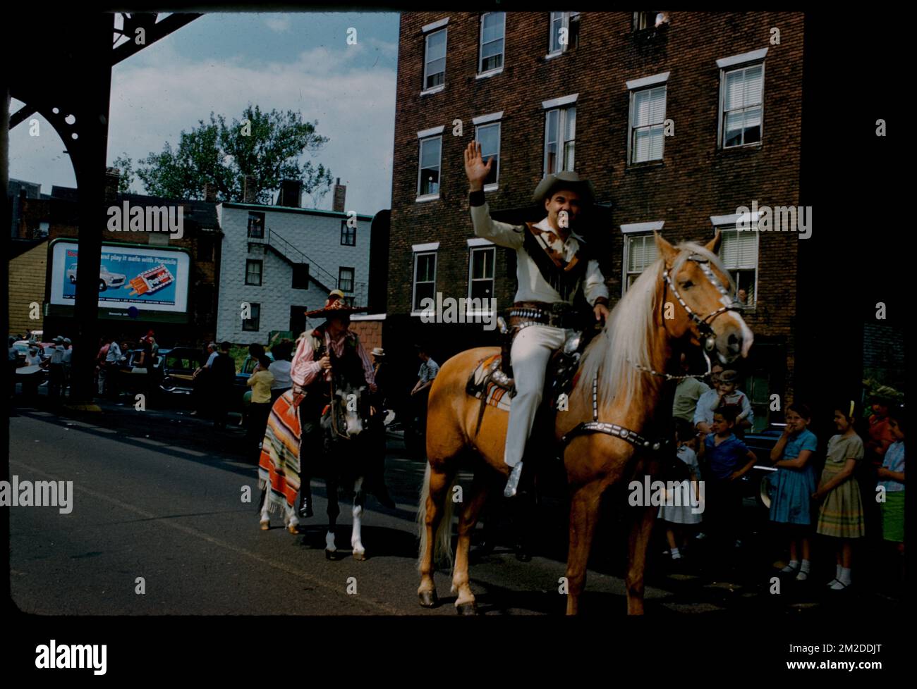 Cowboys on horses, Bunker Hill Day parade, Charlestown, Boston ...