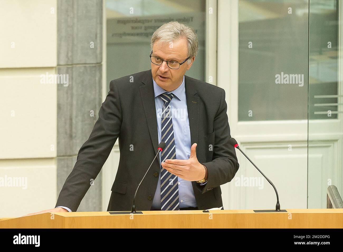 CD&V's Dirk de Kort pictured during a plenary session of the Flemish ...