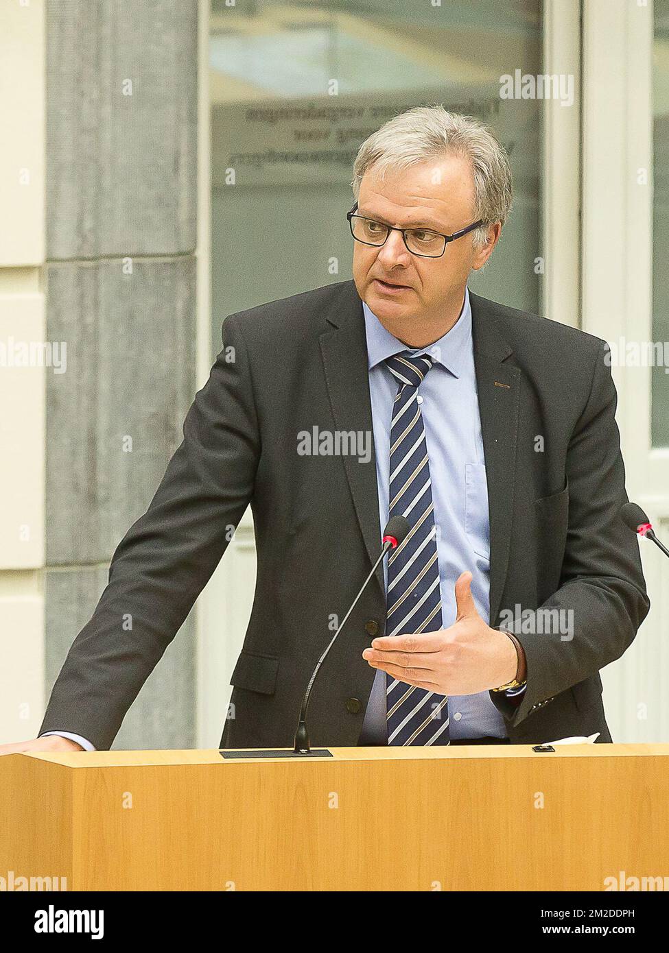 CD&V's Dirk de Kort pictured during a plenary session of the Flemish ...