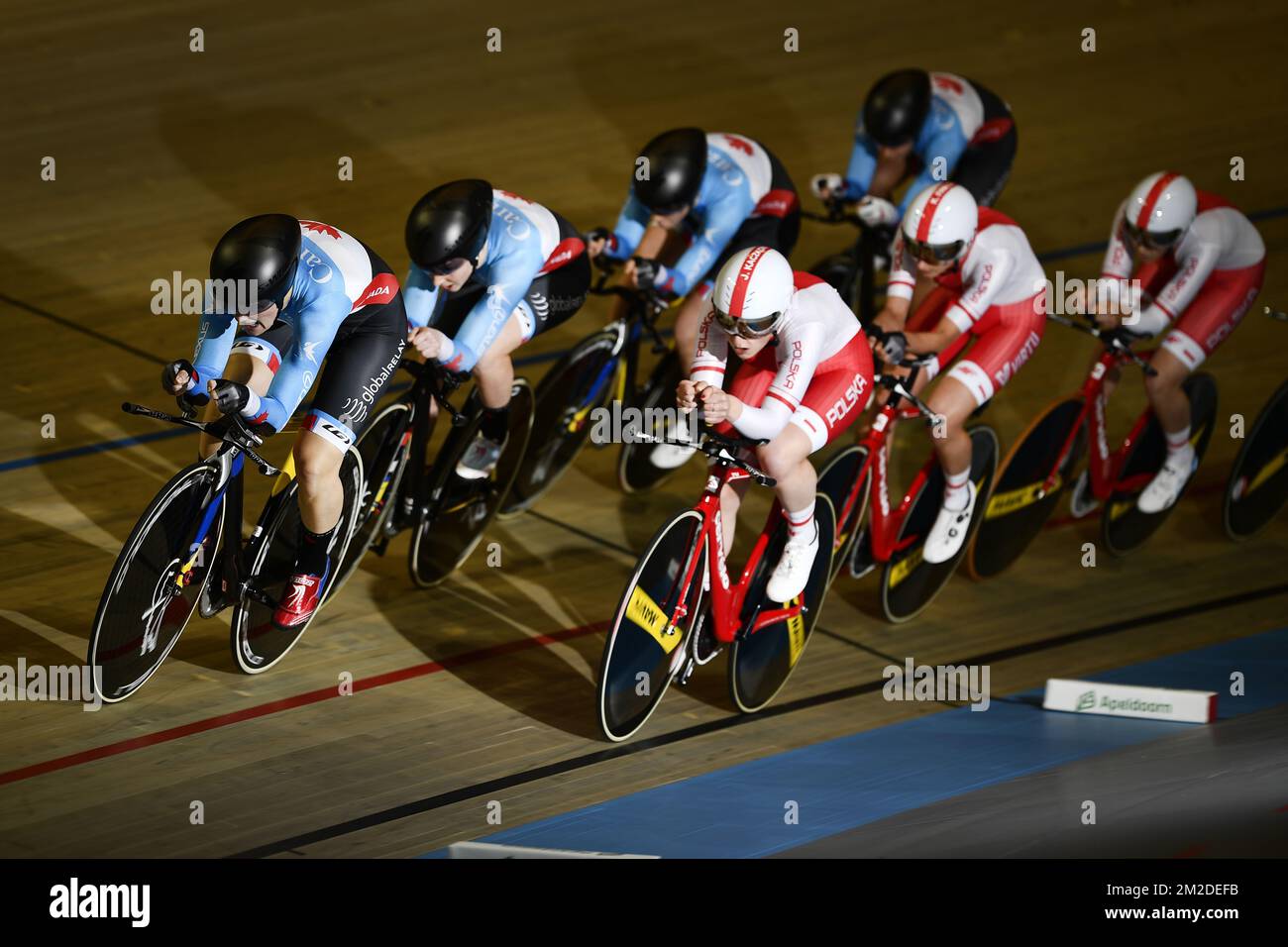 Team Canada riders and Team Poland riders pictured in action during the ...