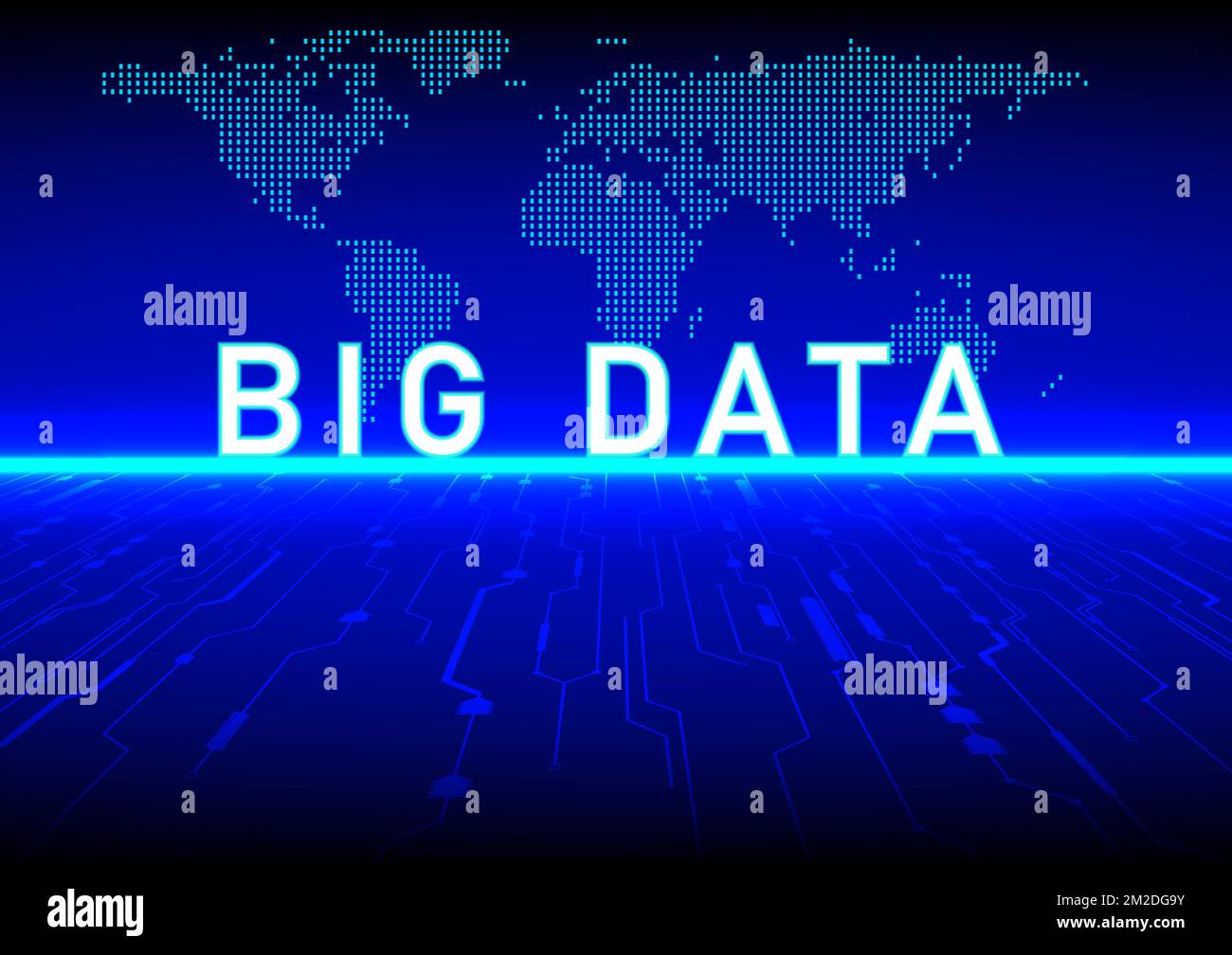 Abstract Background Concept Hitech Technology Data Information With Text Big Data Vector