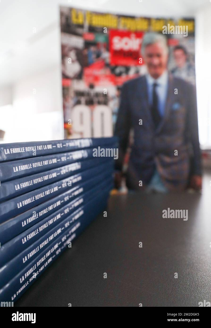 Illustration shows the redaction of Le Soir Magazine in Brussels ...