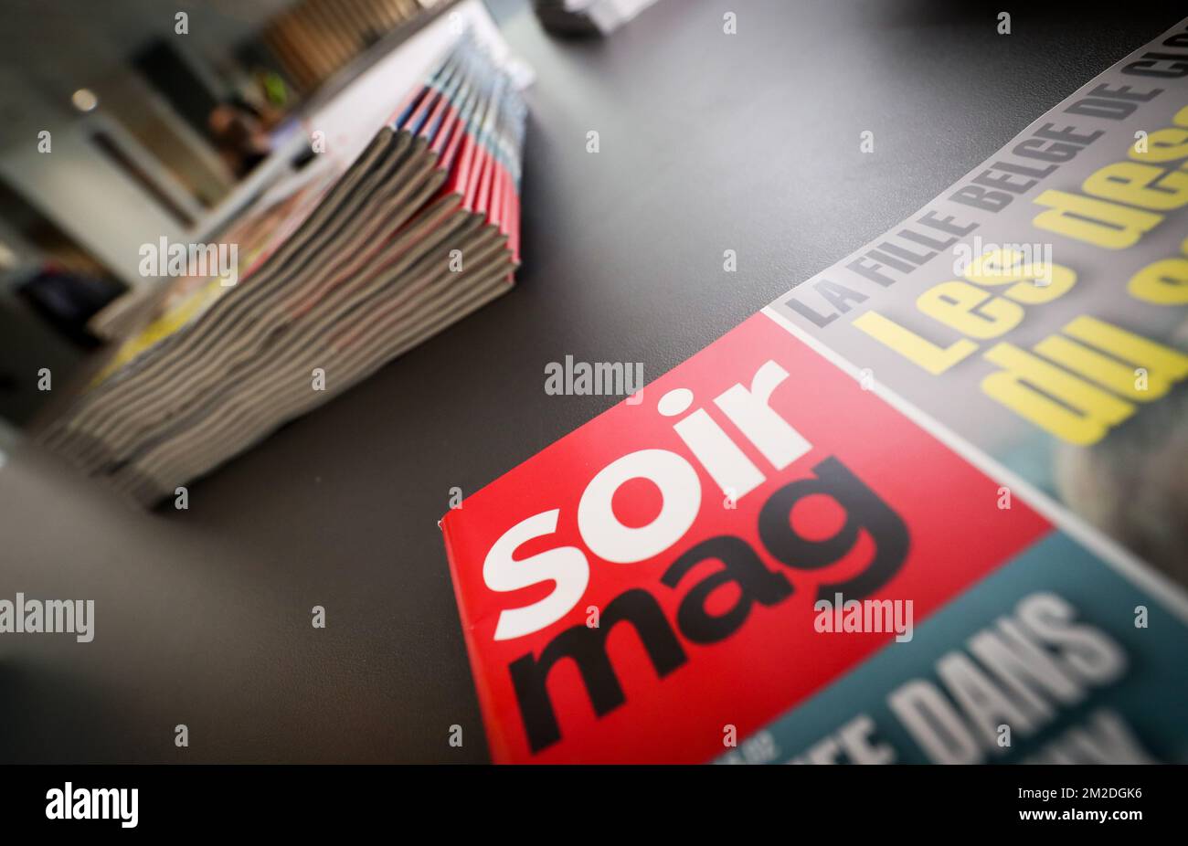 Illustration shows the redaction of Le Soir Magazine in Brussels ...