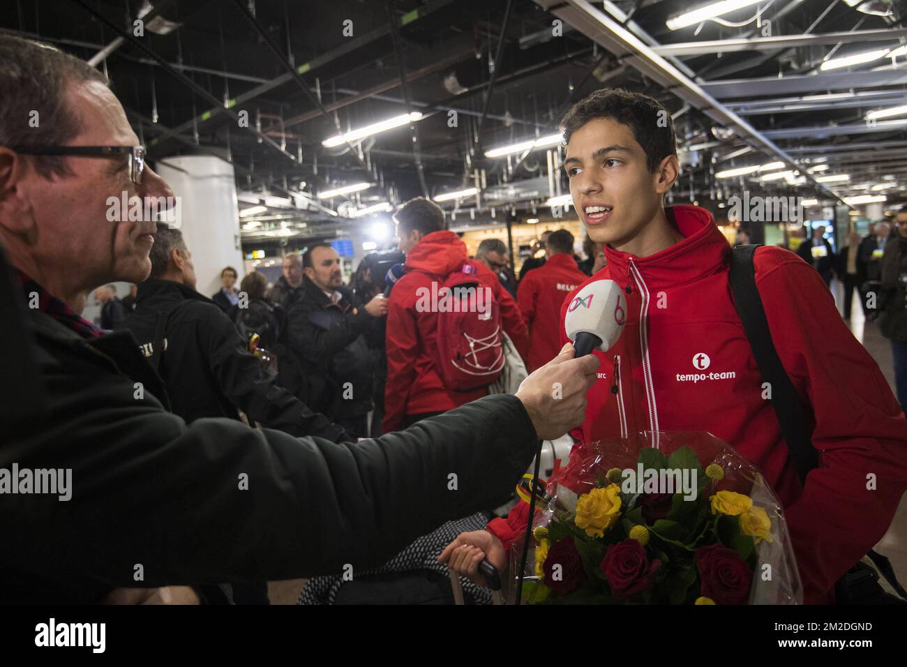Belgian Jonathan Sacoor pictured during the return of the Belgian ...