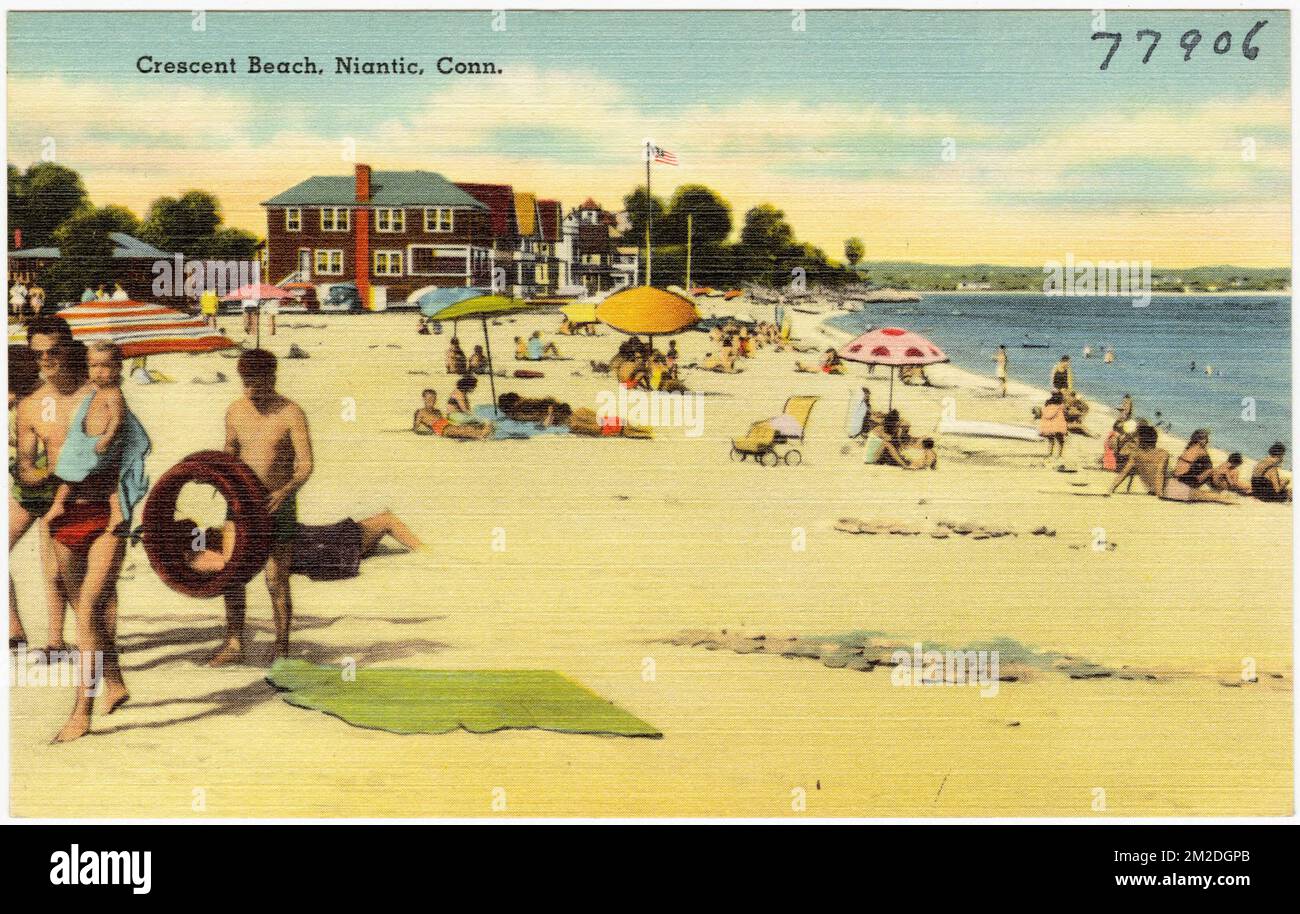 Crescent Beach, Niantic, Conn. , Beaches, Tichnor Brothers Collection ...