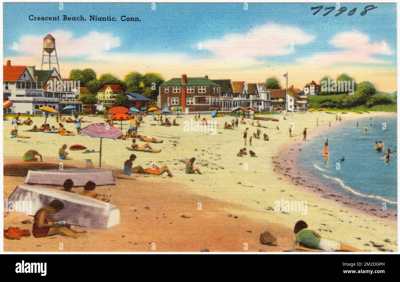 Crescent Beach, Niantic, Conn. , Beaches, Tichnor Brothers Collection ...