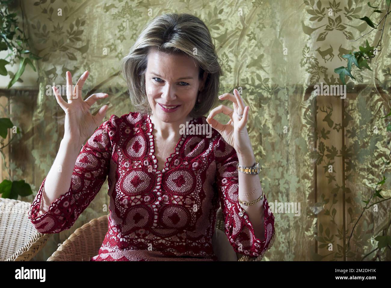 Queen Mathilde of Belgium pictured during a visit to WCU-DANCE (World ...