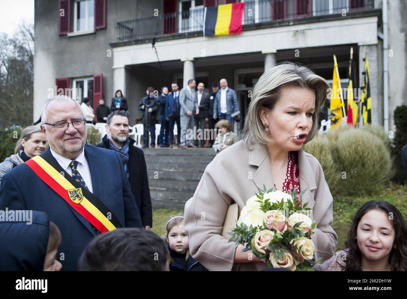 Queen Mathilde of Belgium pictured during a visit to WCU-DANCE (World ...