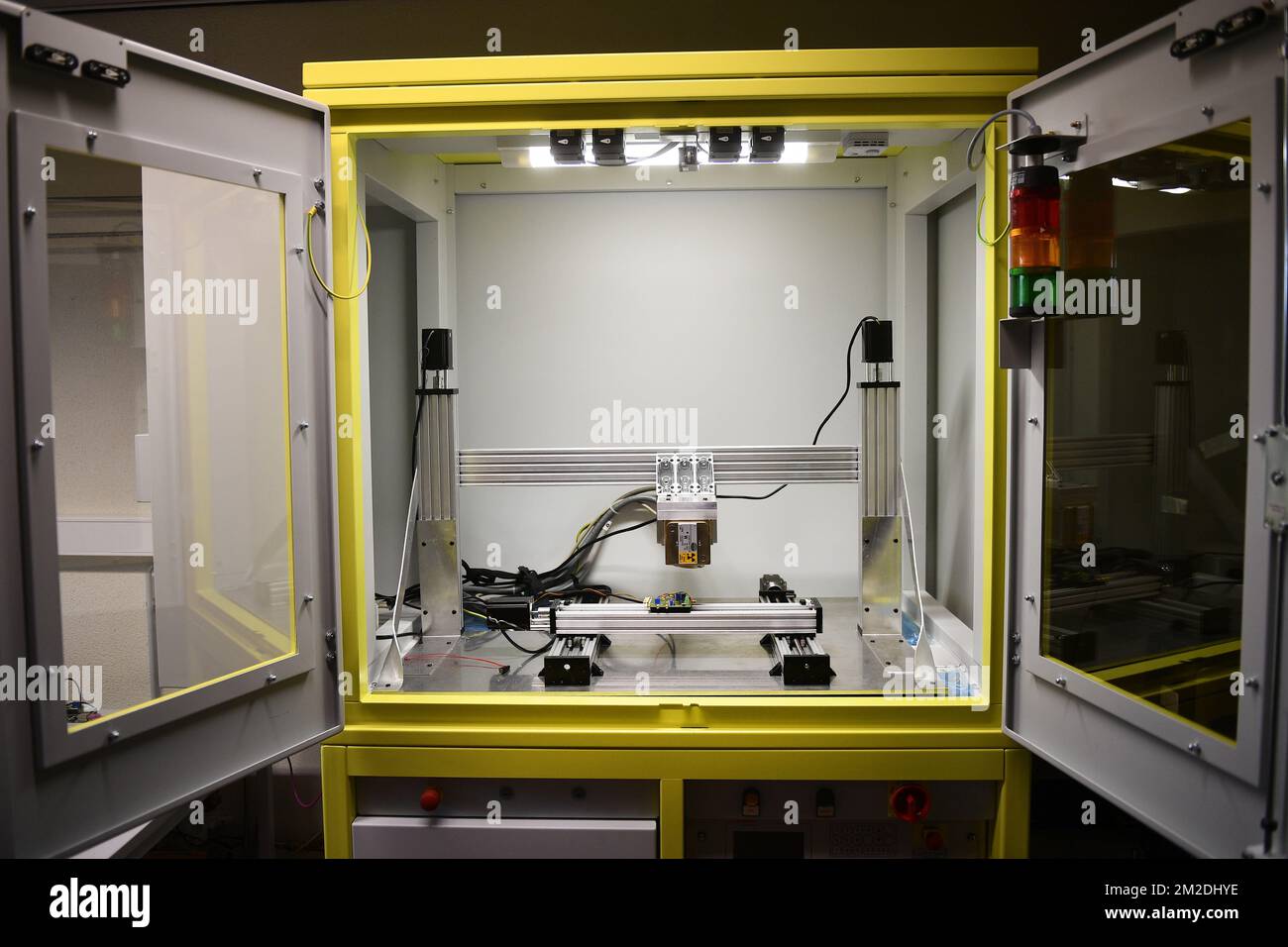 Illustration picture shows the X-ray machine at the new nuclear ...