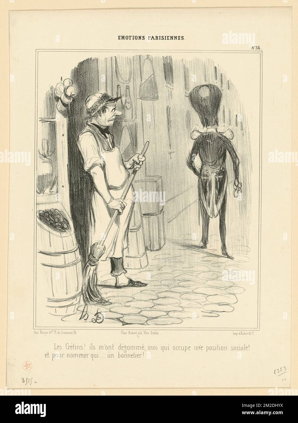 Les crétins! Ils m'ont dégommé.... Honoré Daumier (1808-1879 ...