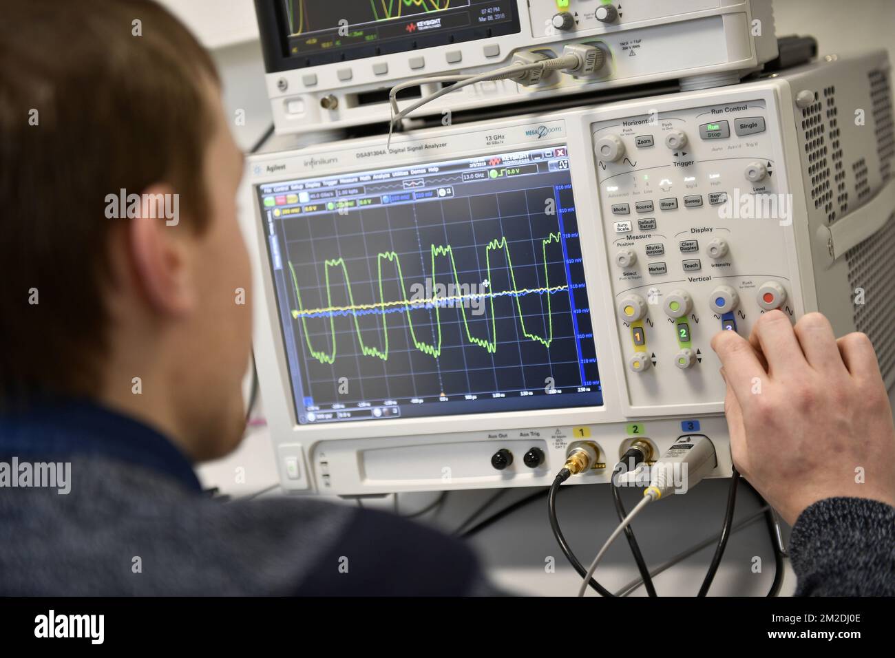 Illustration picture shows the new nuclear radiation laboratory of the ...
