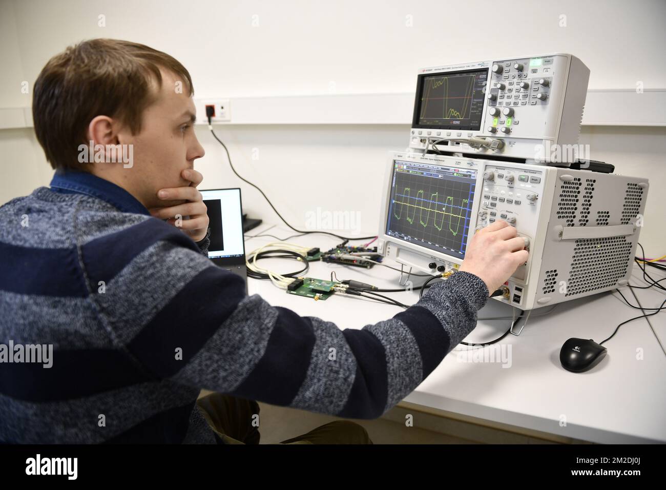 Illustration picture shows the new nuclear radiation laboratory of the ...