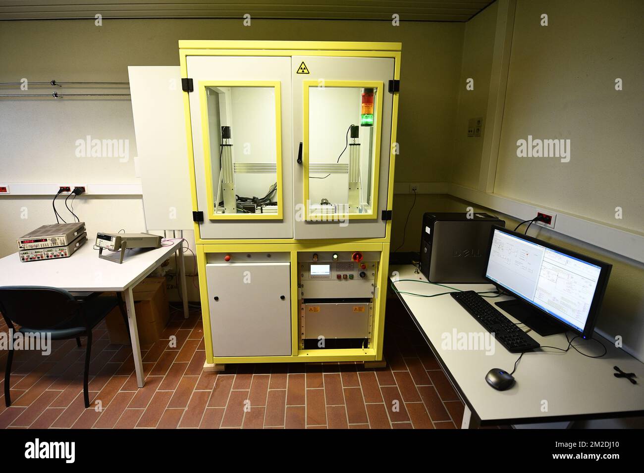 Illustration picture shows the X-ray machine at the new nuclear ...