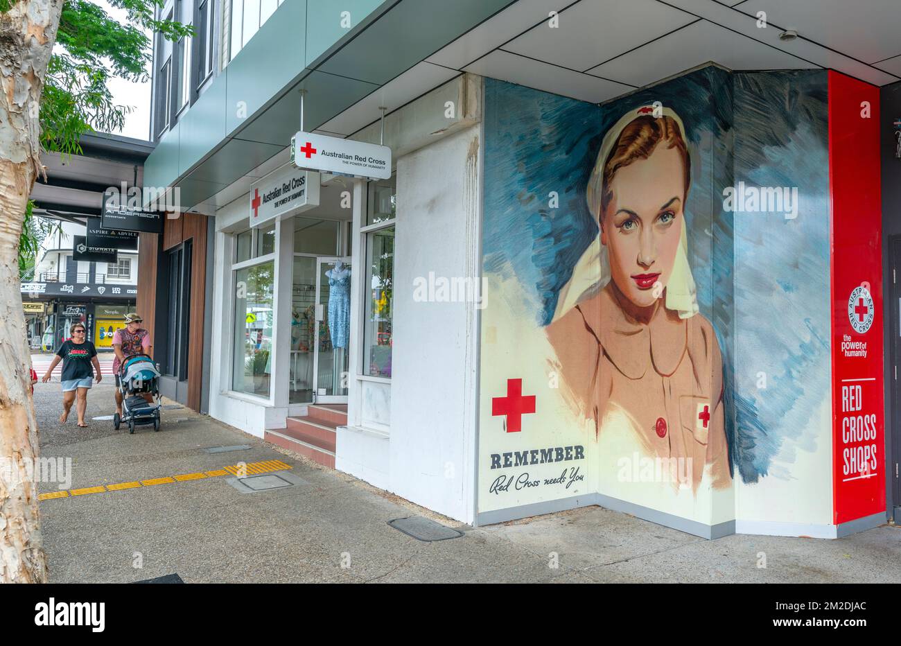 The Red Cross charity shop in Coolangatta on the gold coast in ...