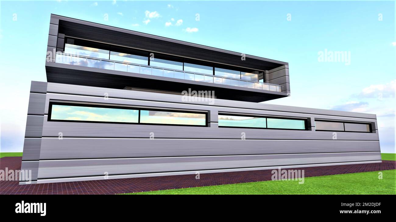 Elite cottage of the future. Nice look, reliable energy efficient ...
