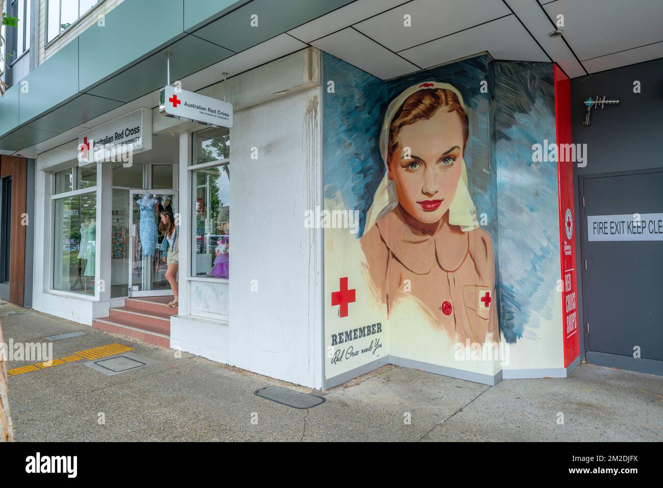 The Red Cross charity shop in Coolangatta on the gold coast in ...