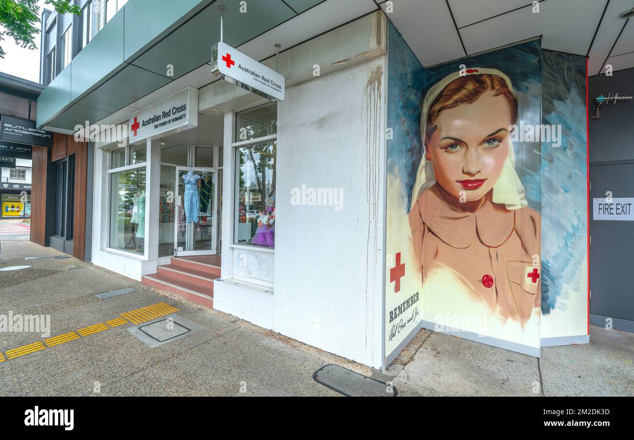 The Red Cross charity shop in Coolangatta on the gold coast in ...