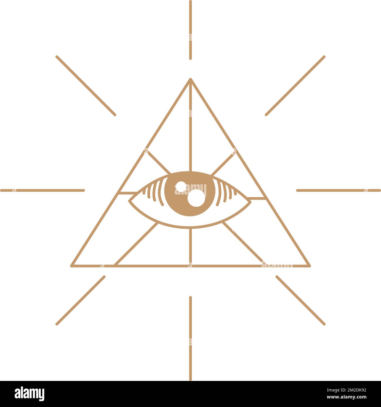 eye in triangle golden alchemy icon Stock Vector Image & Art - Alamy