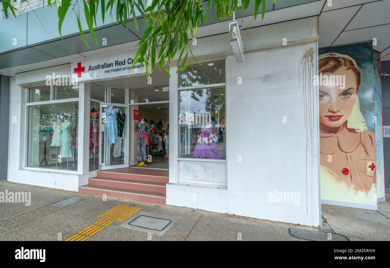 The Red Cross charity shop in Coolangatta on the gold coast in ...