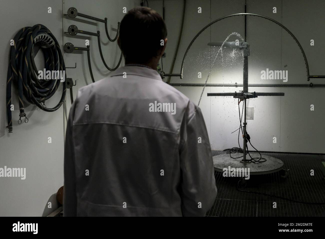 Illustration picture shows a press visit to the RAPEX test lab for ...