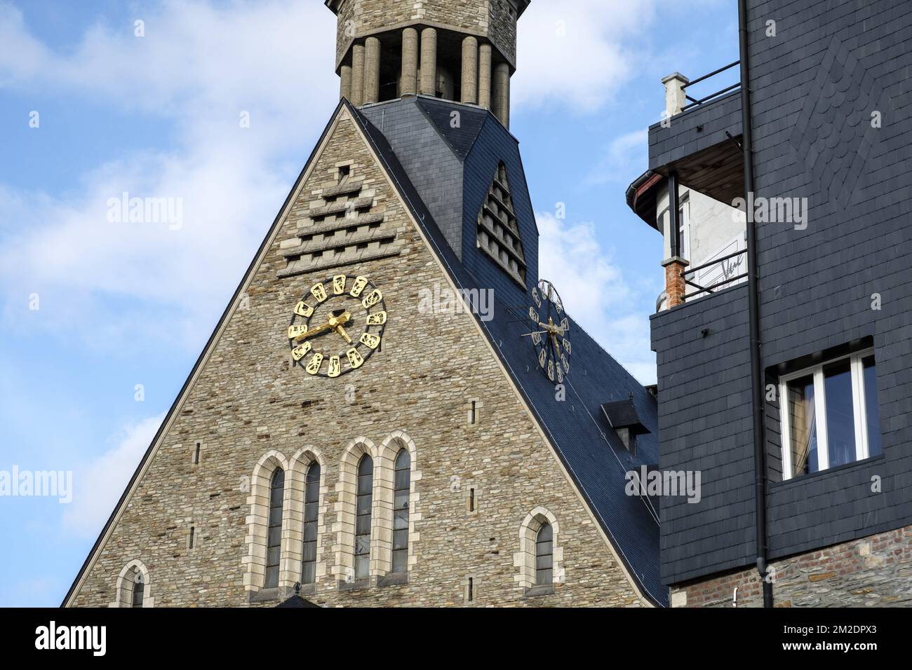 The lake in Vielsalm | Vielsalm et son lac des Doyards 14/03/2018 Stock ...