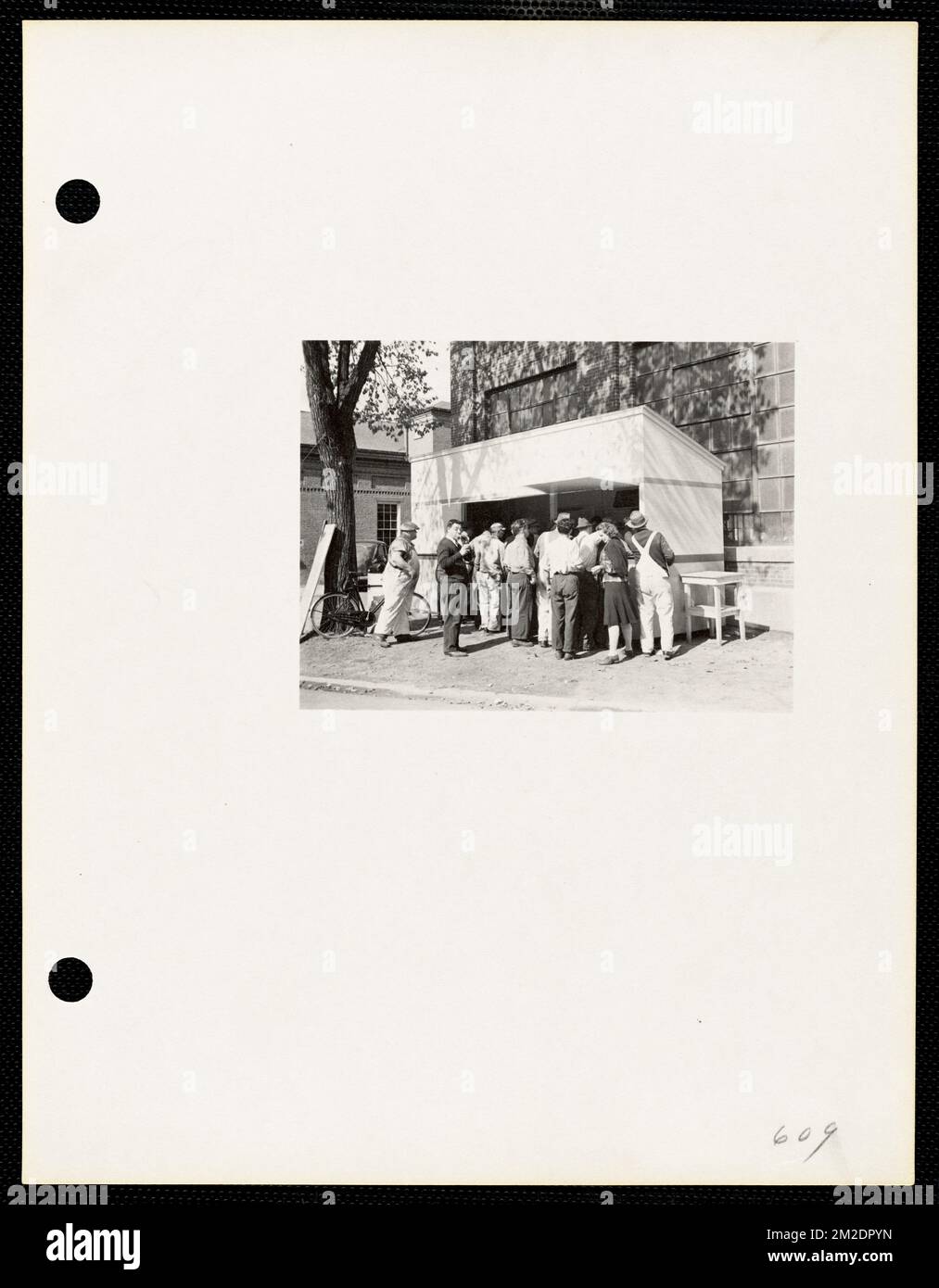 Crowd outside shed , Armories, Ordnance industry, Crowds, Watertown ...
