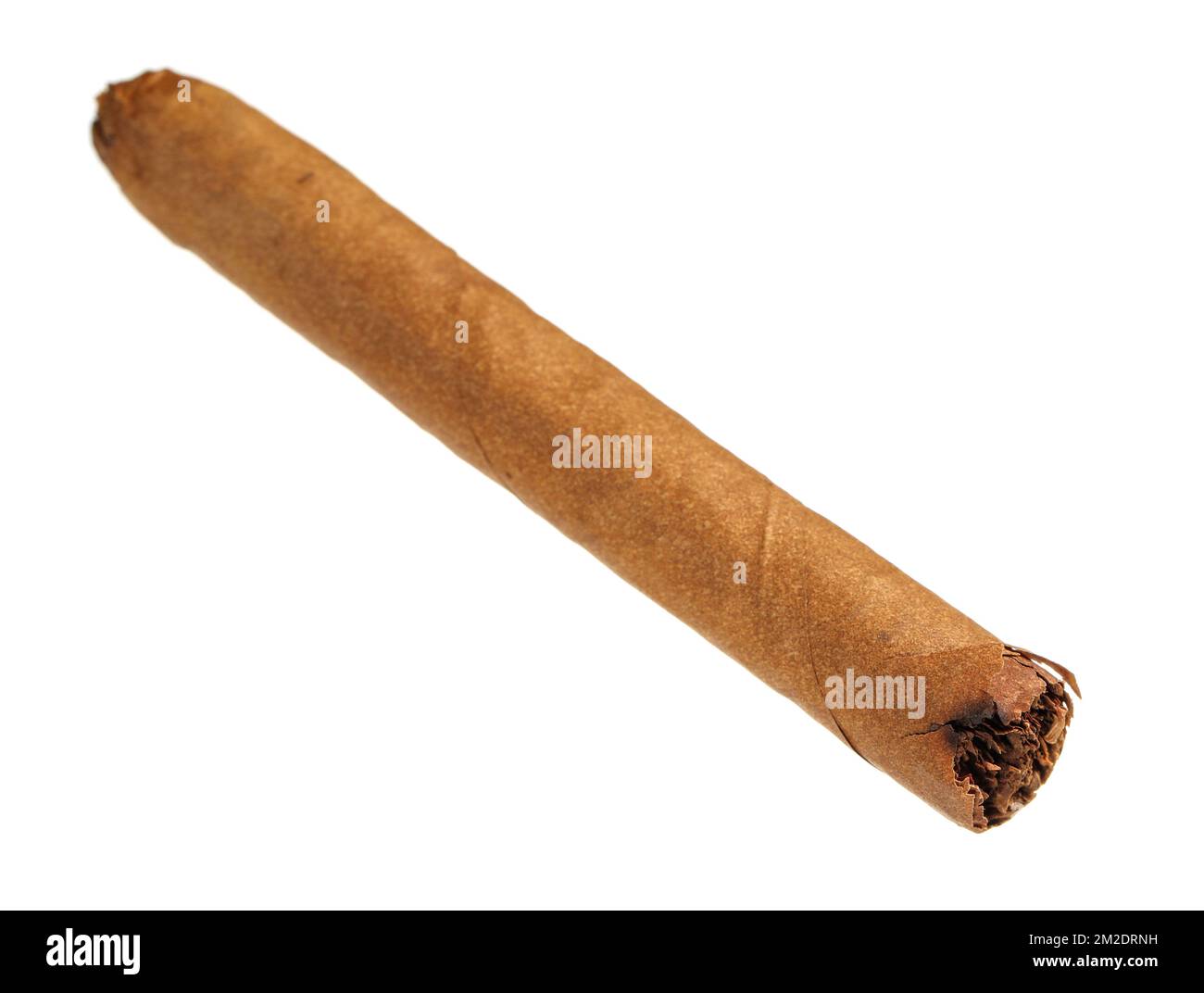 Whole cigar isolated on white background Stock Photo - Alamy