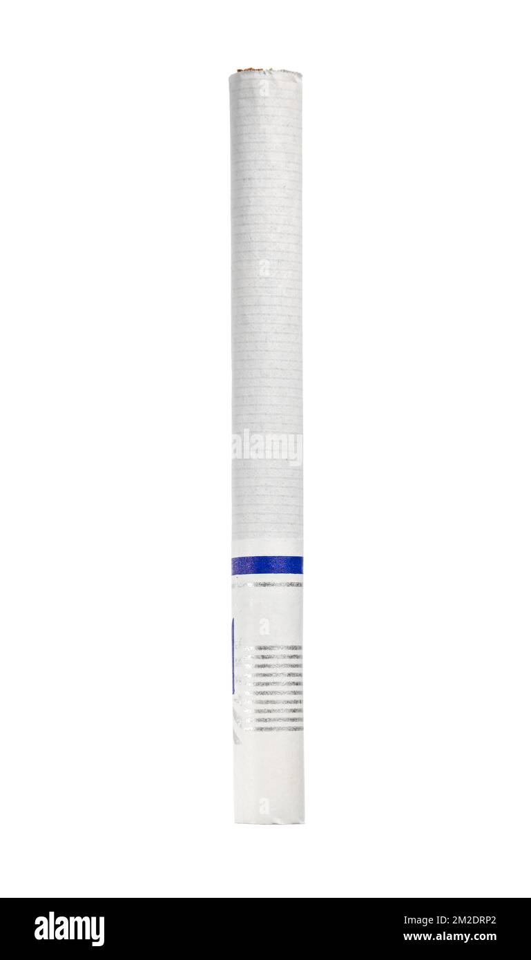 Whole cigarette isolated on white background Stock Photo - Alamy