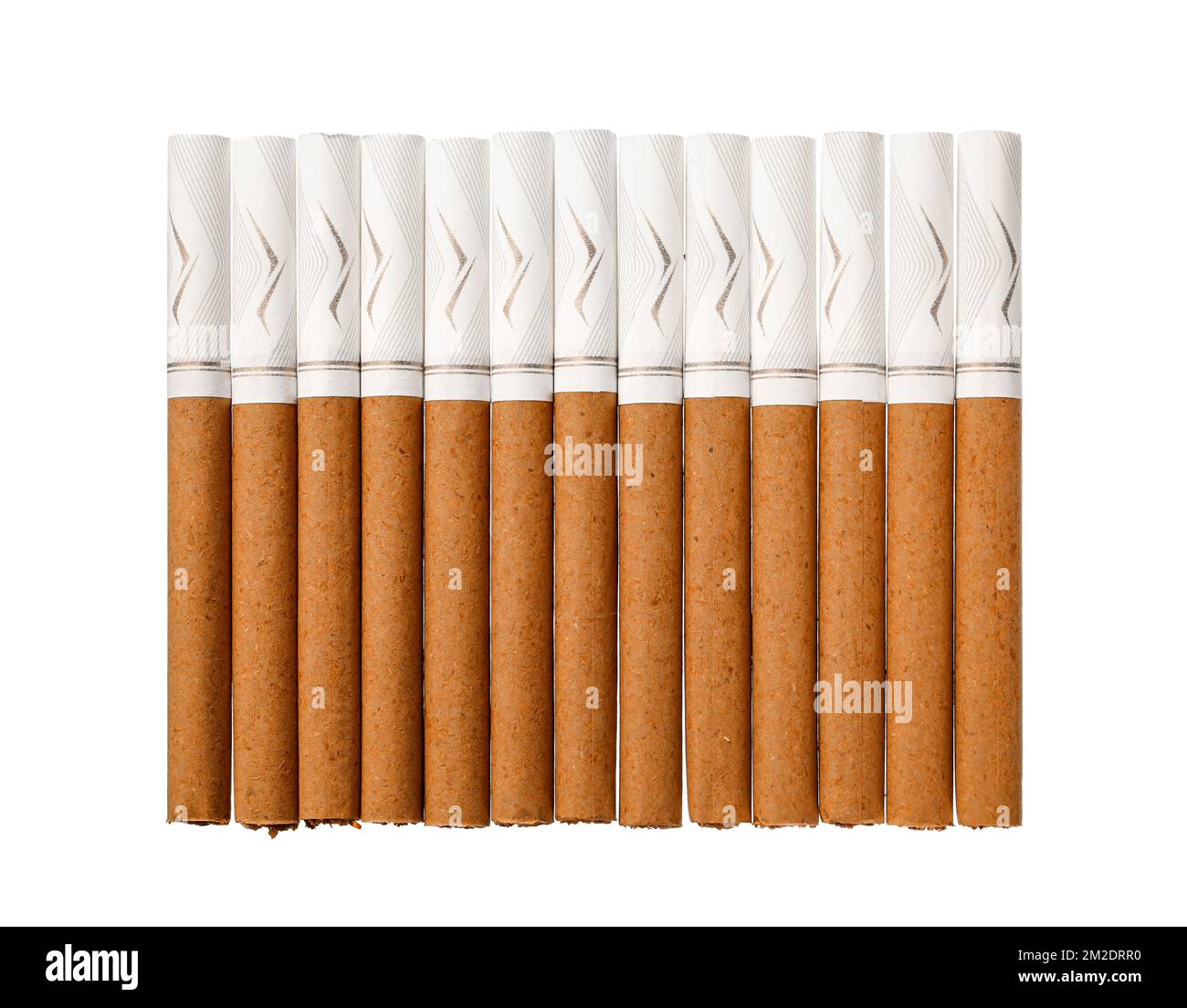 Whole cigarettes isolated on white background Stock Photo - Alamy