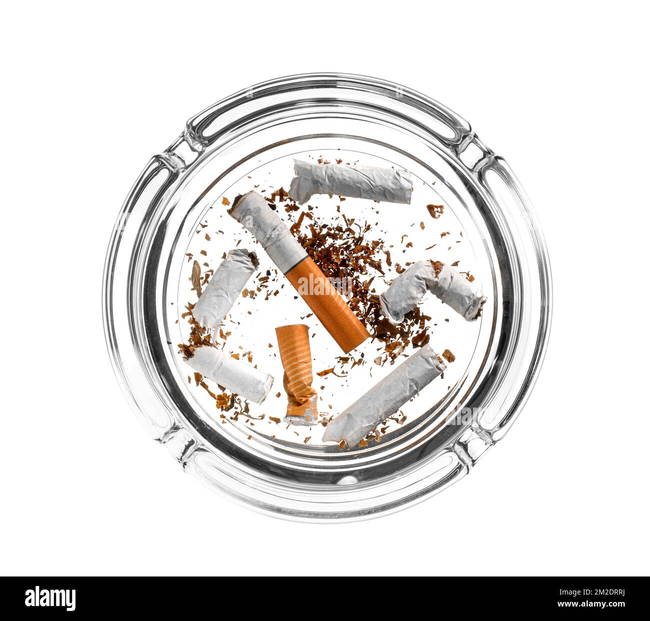 Ashtray with broken cigarettes isolated on white background Stock Photo ...