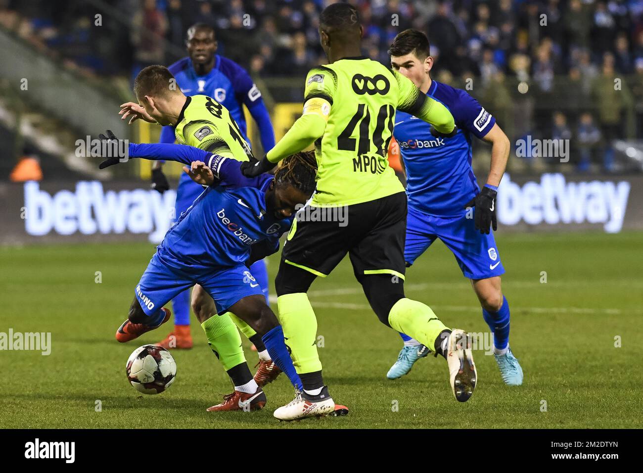 Genk's Dieumerci Ndongala and Standard's Paul-Jose Mpoku M'Poku Ebunge ...