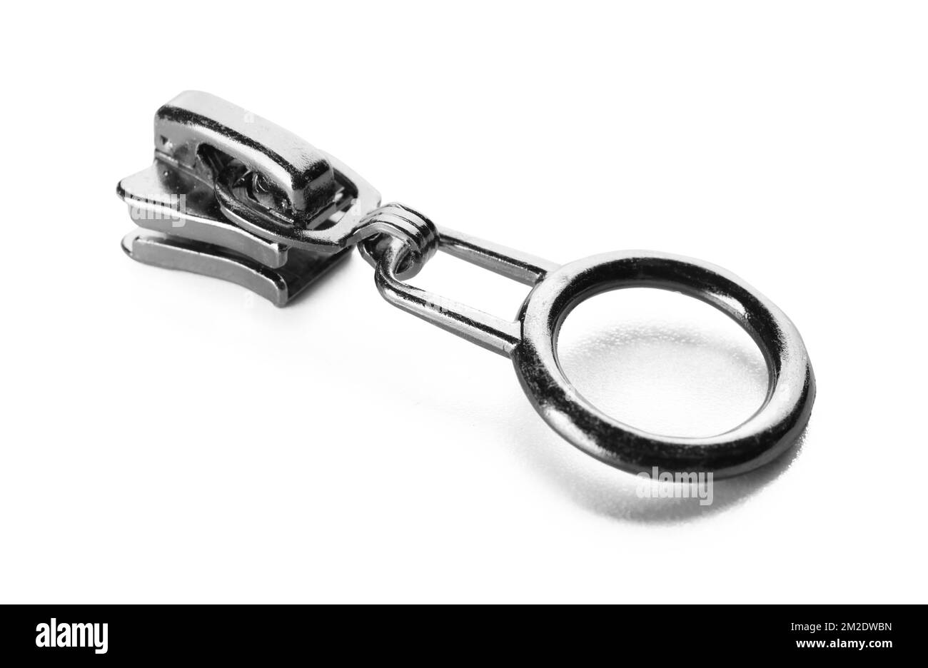 Metal zipper isolated on white background Stock Photo - Alamy